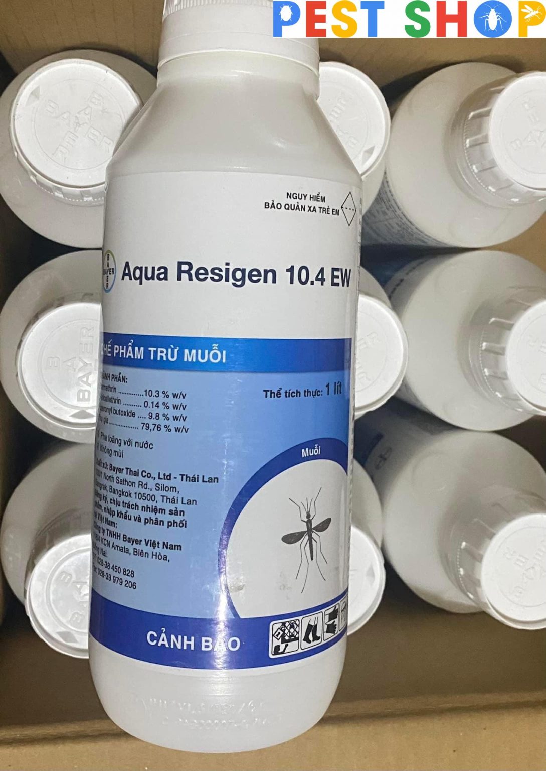 AQUA RESIGEN 10.4EW thuốc diệt muỗi & côn trùng không mùi