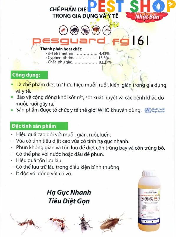 Pesguard FG 161 sản phẩm nhập khẩu tại Nhật Bản chất lượng số 1 VN
