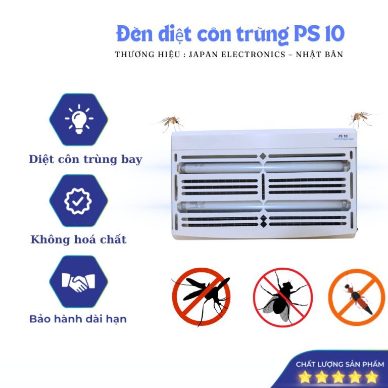 PS 10 Đèn diệt côn trùng bẫy côn trùng tấm keo giá rẻ từ Nhật Bản
