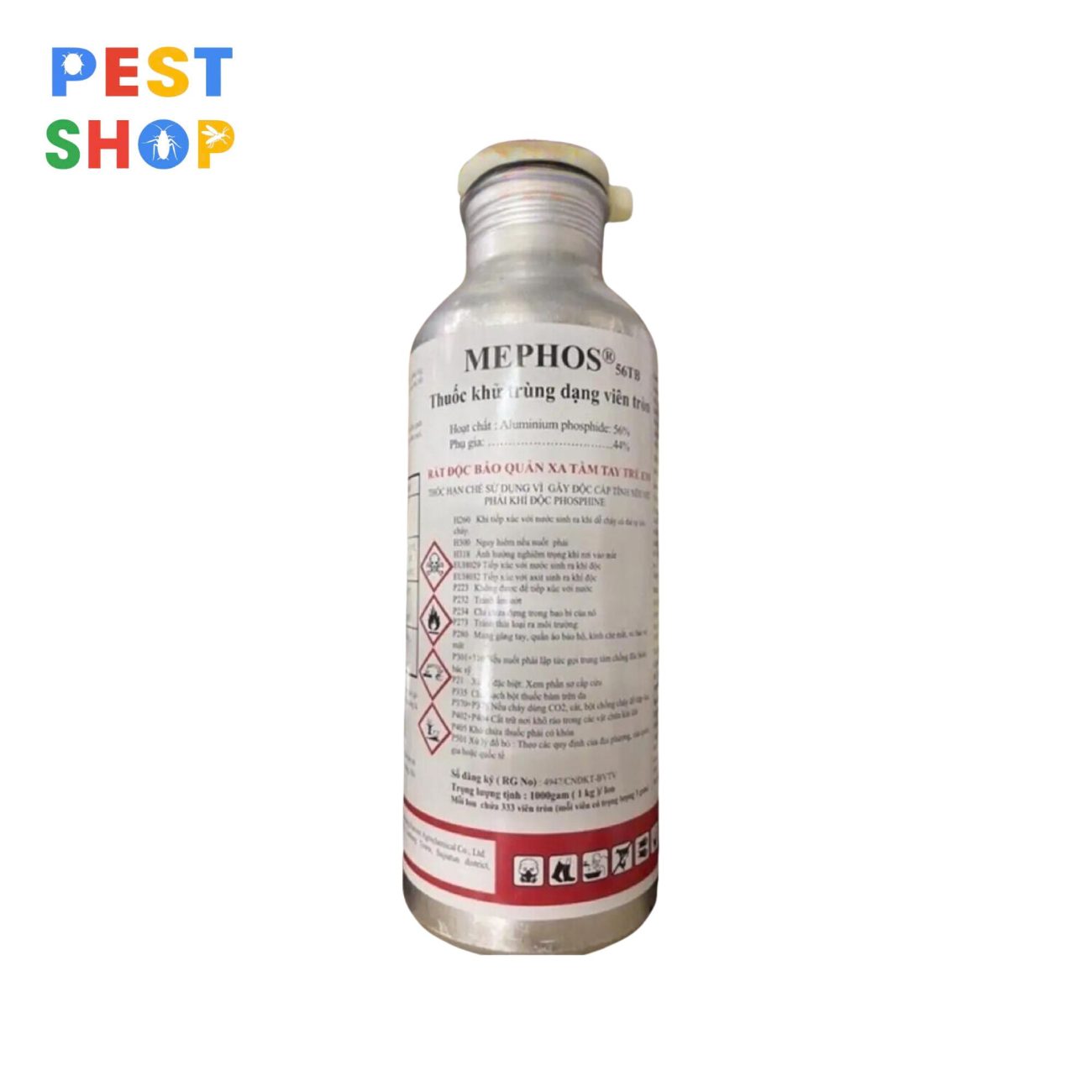 Mephos 56 TB thuốc khử trùng kho diệt mọt, côn trùng gây hại