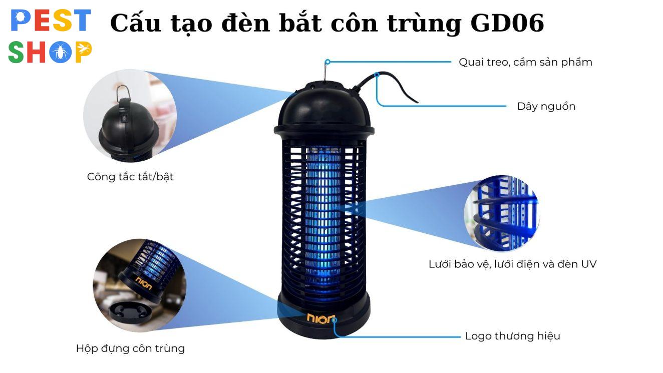 Đèn bắt muỗi – côn trùng PS Nion GD06